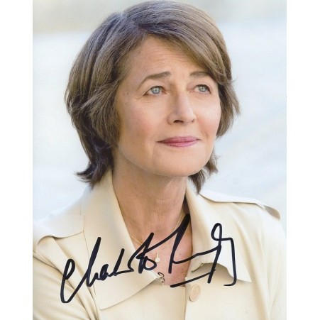 Signed Autograph RAMPLING Charlotte - All-Autographes.com