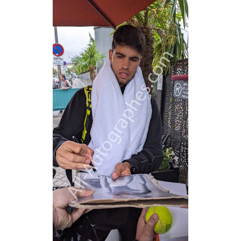 Signed Autograph ALCARAZ Carlos - All-Autographes.com