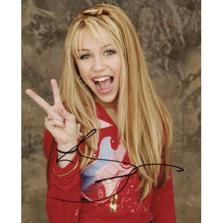 Autographe CYRUS Miley , Vente Photo Dédicacée CYRUS Miley - All ...