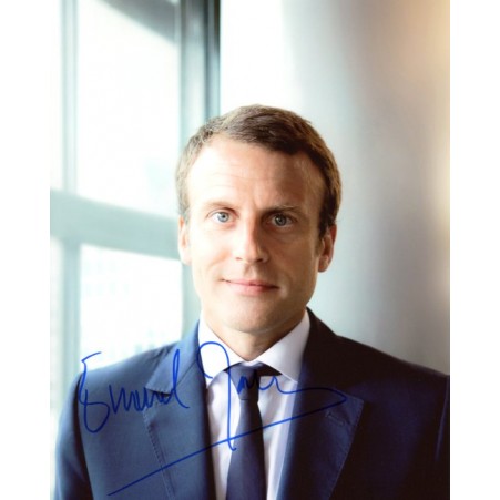 Signed Autograph MACRON Emmanuel - All-Autographes.com