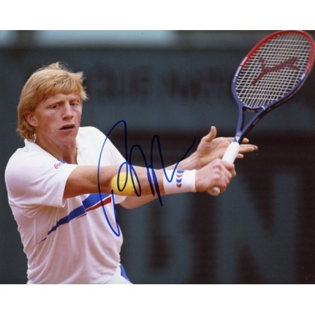 Autographe BECKER Boris , Vente Photo Dédicacée BECKER Boris - All