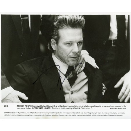 Signed Autograph ROURKE Mickey - All-Autographes.com